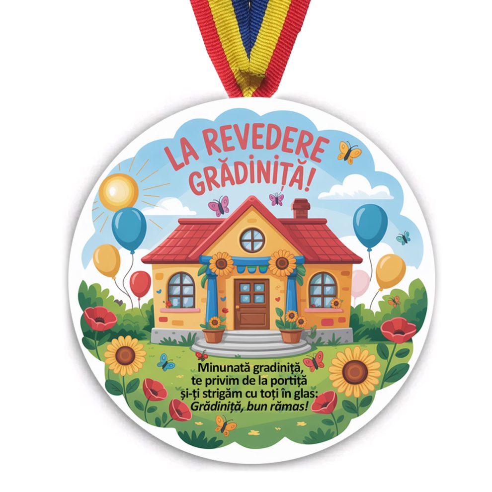 Medalie Absolvent La Revedere Gradinita - Acril - IVI Style