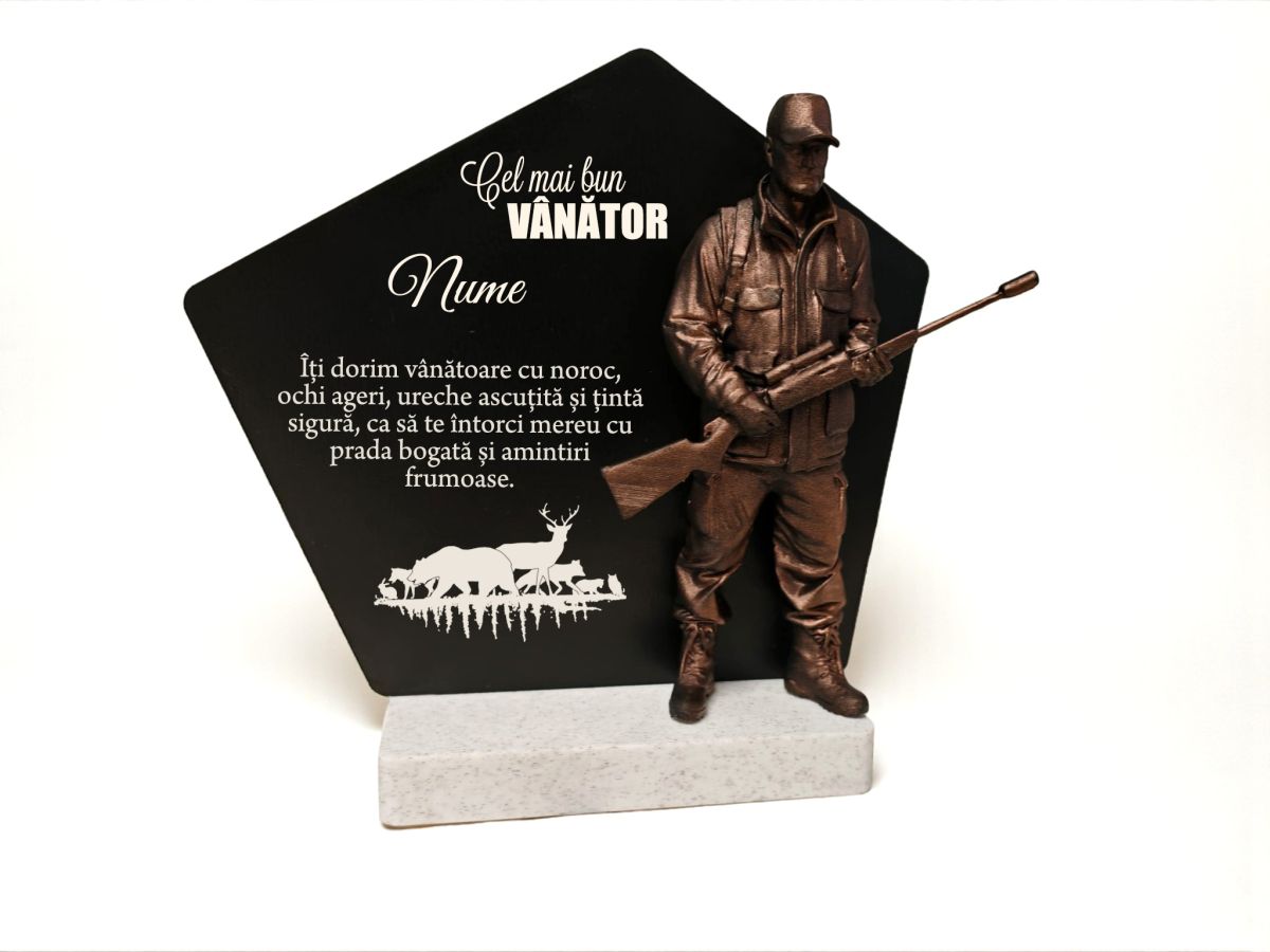 Trofeu Cadou personalizat – Cel mai bun vanator - IVI Style